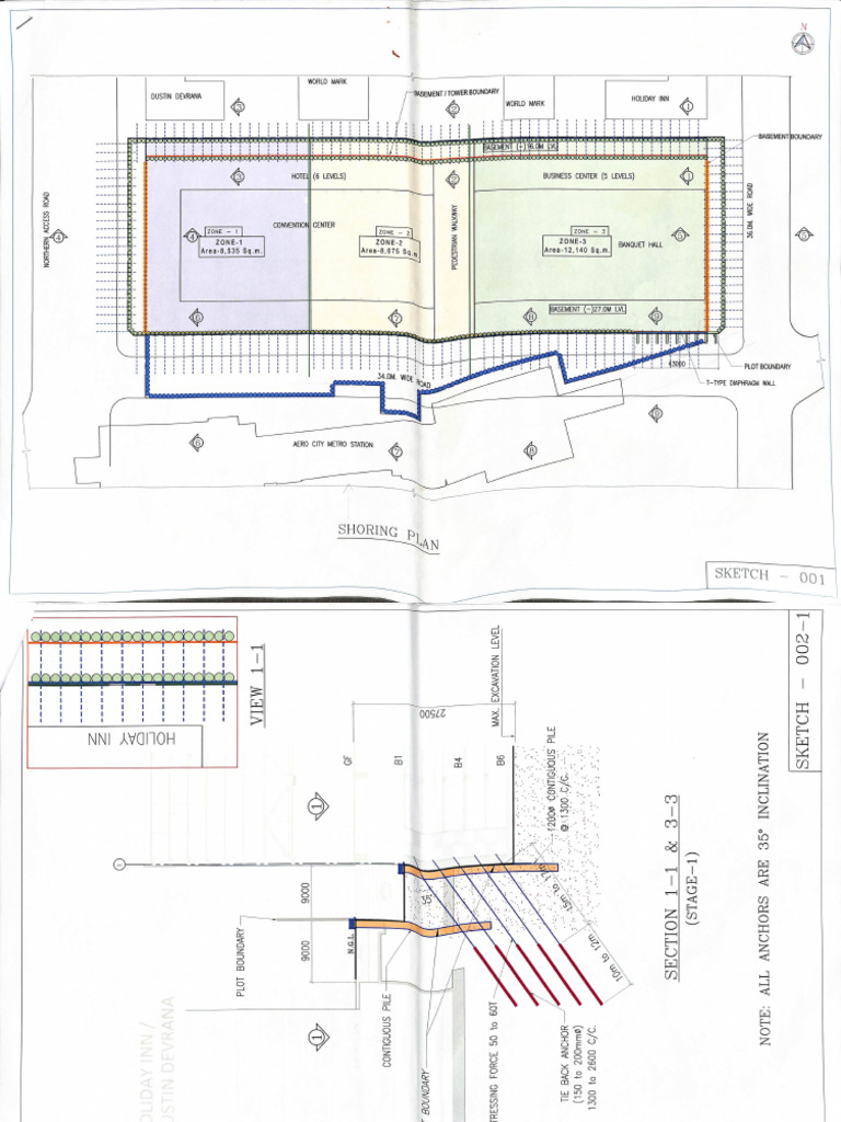 Shoring plan sketch | PDF