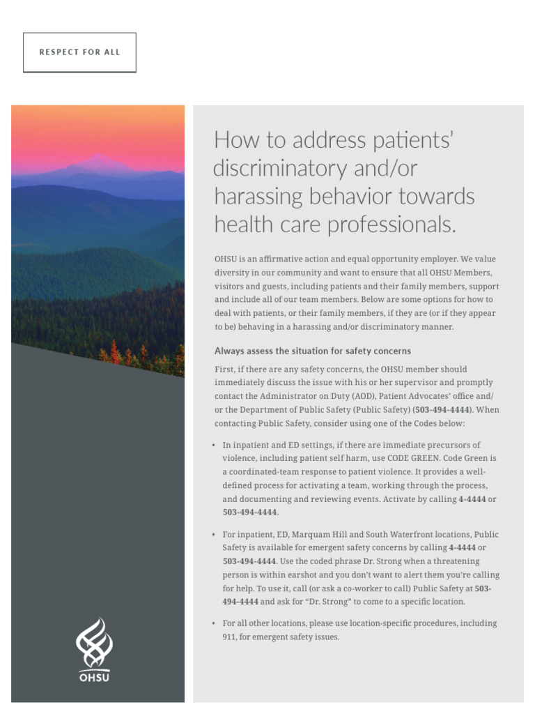 Respect For All Patient Discrimination Flyer FNL | PDF | Patient ...