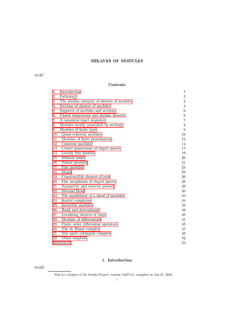 Modules | PDF | Ring (Mathematics) | Module (Mathematics)