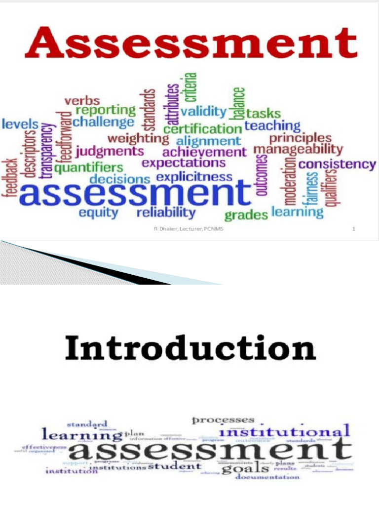 Assessment Presentation | PDF | Educational Assessment | Evaluation