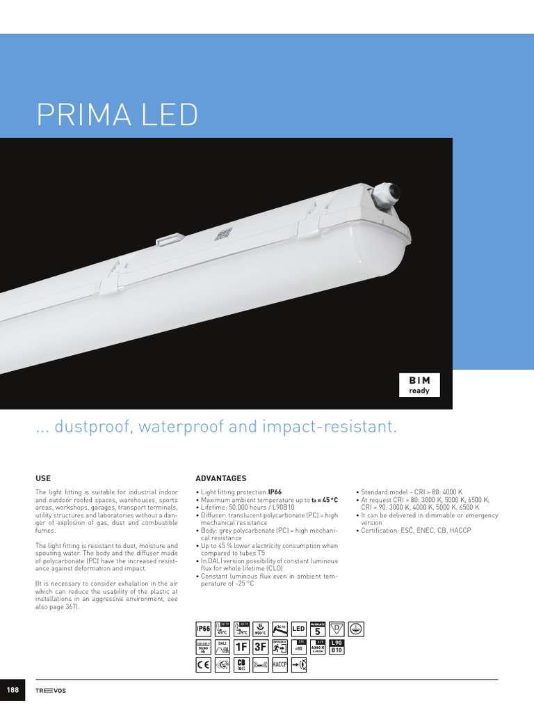 En Prima Led Data Sheet | PDF | Building Engineering | Materials