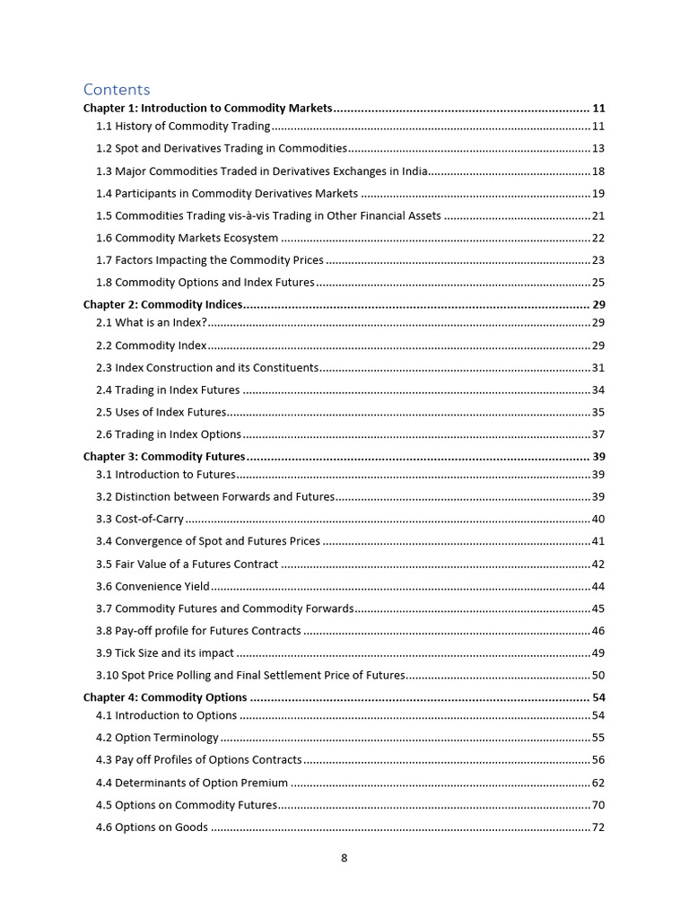 9 | PDF | Futures Contract | Commodity Markets