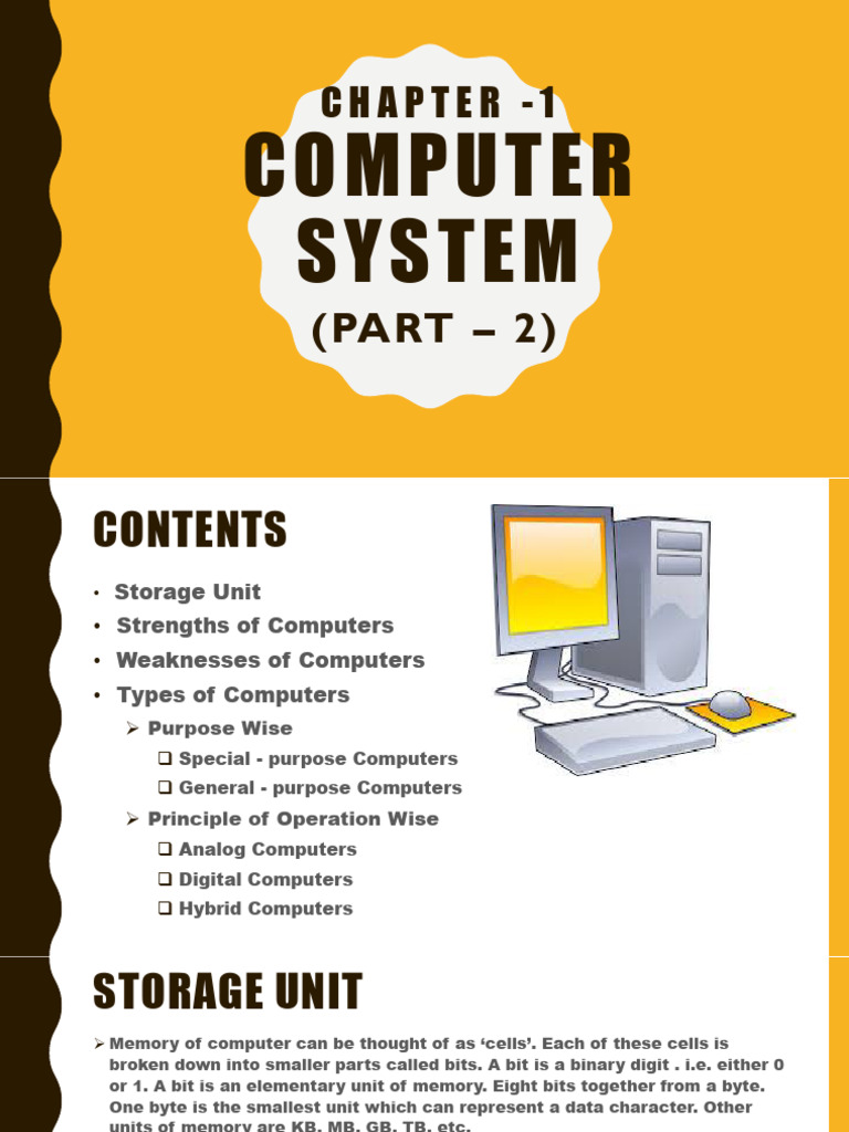 Class 9 Chapter 1 (Part-2) (21-22) | PDF | Computer Data Storage | Bit