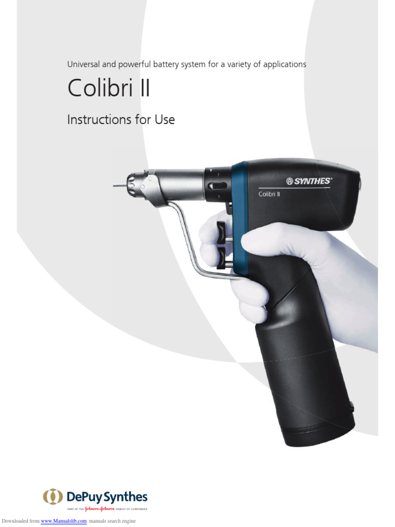 Colibri II | PDF | Battery Charger | Surgery