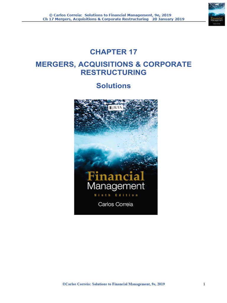 Mergers and Acquisitions Solutions | PDF | Mergers And Acquisitions ...