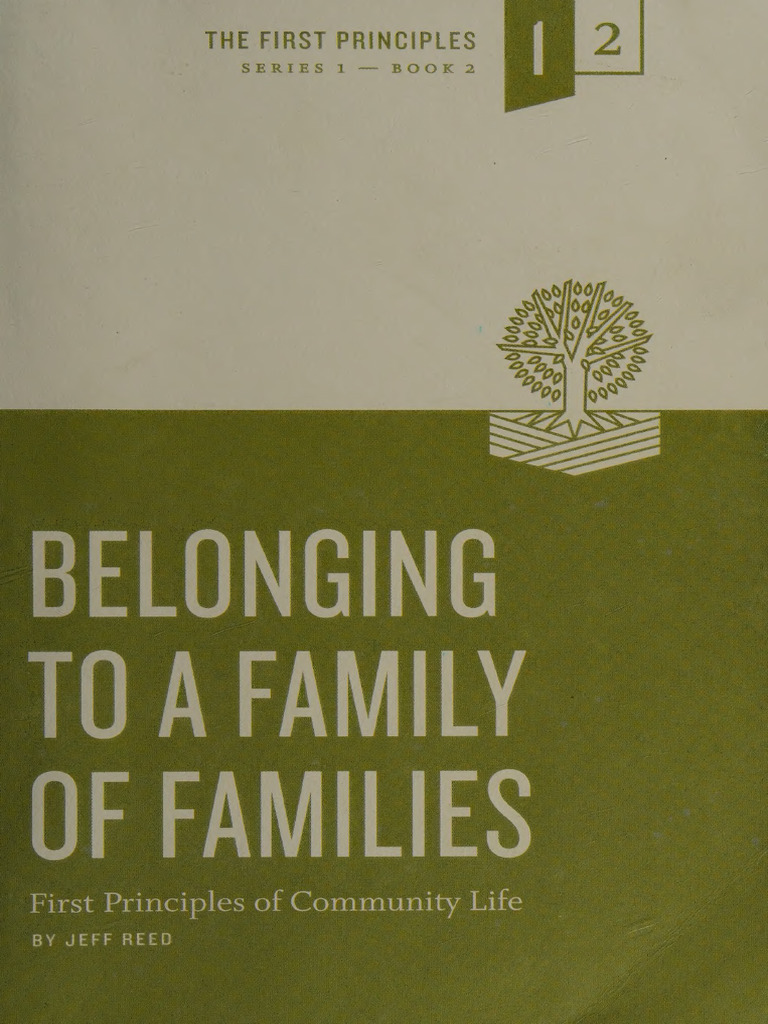 Belonging To A Family of Families First Principles of Reed, Jeff | PDF ...