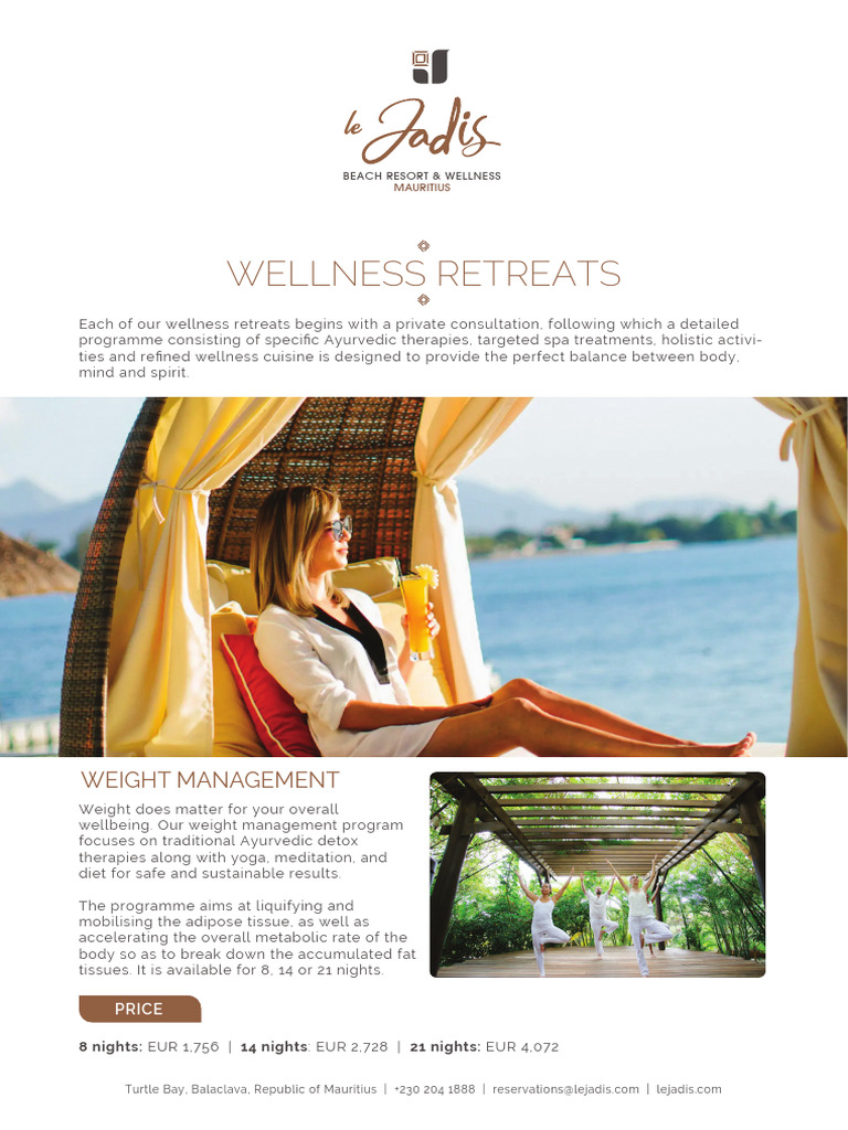 Wellness Retreat | PDF | Ayurveda | Detoxification