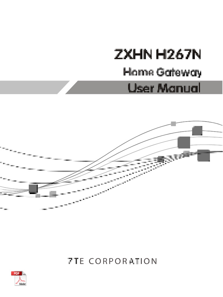 Router Zte ZXHN H267N | PDF | Wi Fi | Wireless Lan