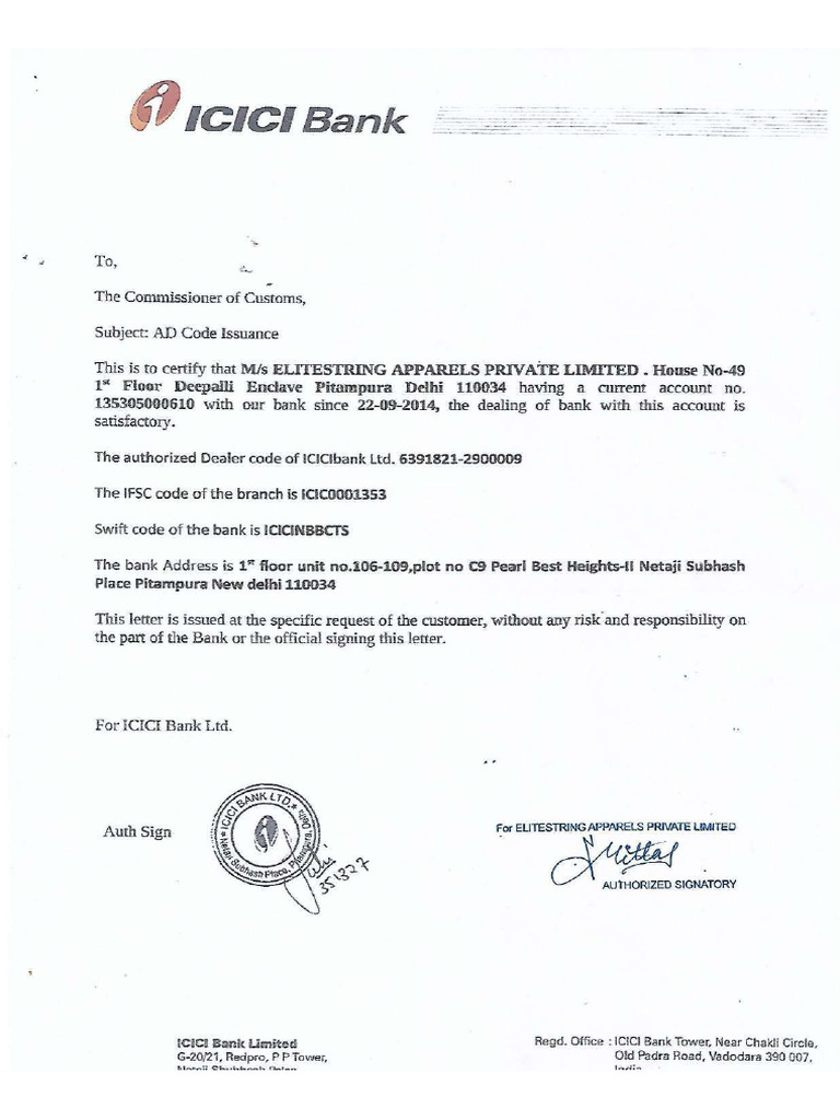 AD Code Registration Documents | PDF