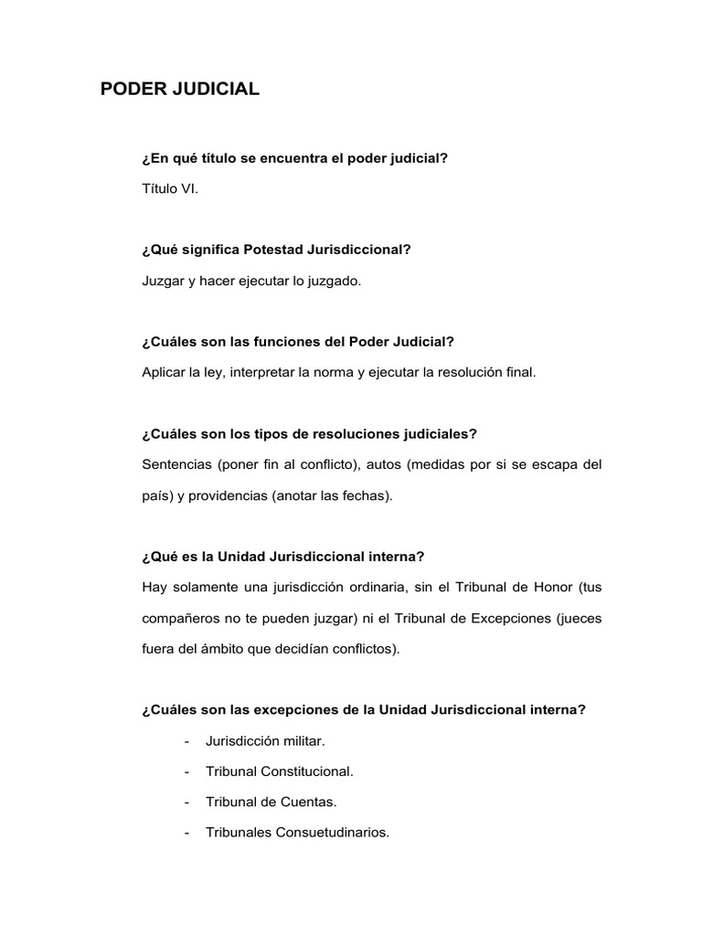 U11 - Poder Judicial | PDF | Judicaturas | Jurisdicción