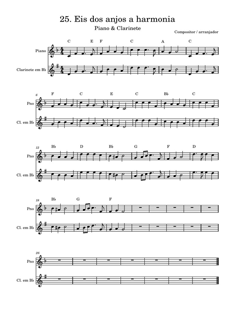 Eis Dos Anjos A Harmonia | PDF