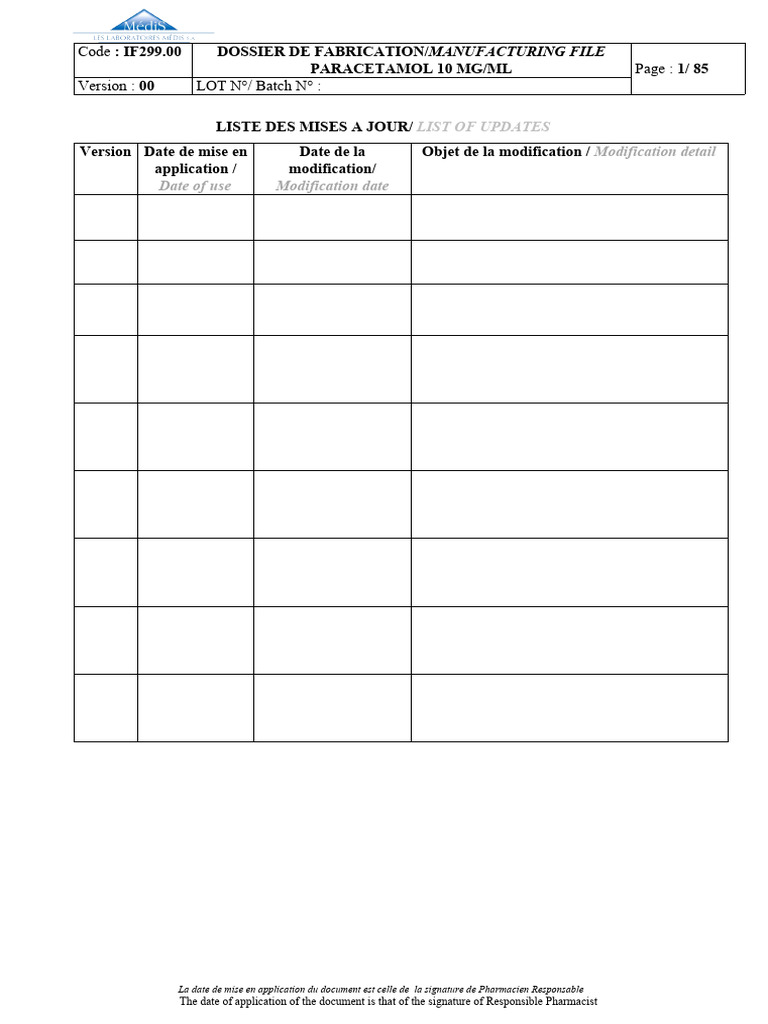 IF299 - Paracetamol Inj TN KSA 100 ML | PDF | Substances chimiques ...