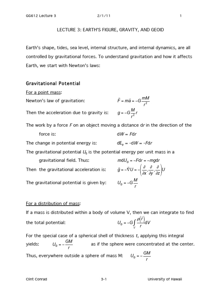 Gravity Notes | PDF | Physical Quantities | Mechanics