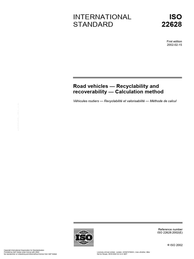 Iso 22628 | PDF | International Organization For Standardization ...