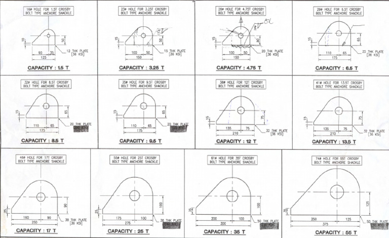 Shackle Compliant Design Lifting Padeye - 2007 | PDF
