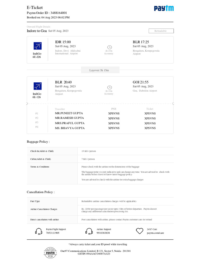 Invoice | PDF | Fee | Airlines