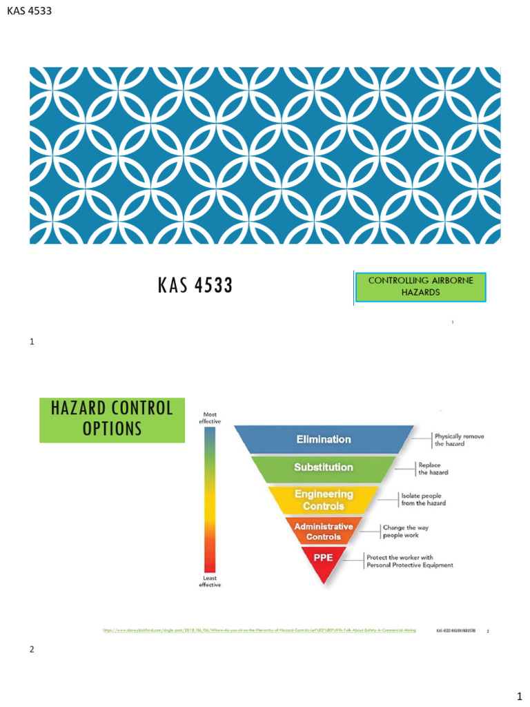10-Hazard Control 2023 | PDF | Ventilation (Architecture) | Civil Engineering