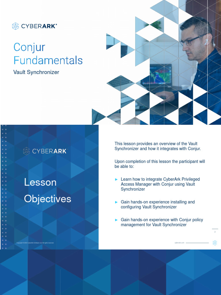 CAU 04 Conjur - Fundamentals VaultSynchronizer | PDF | Cloud Computing | Installation (Computer ...