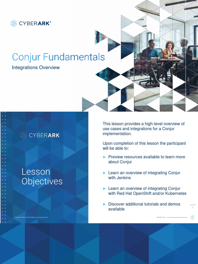 CAU 08 Conjur - Fundamentals Integrations | PDF | Application Software | Computing