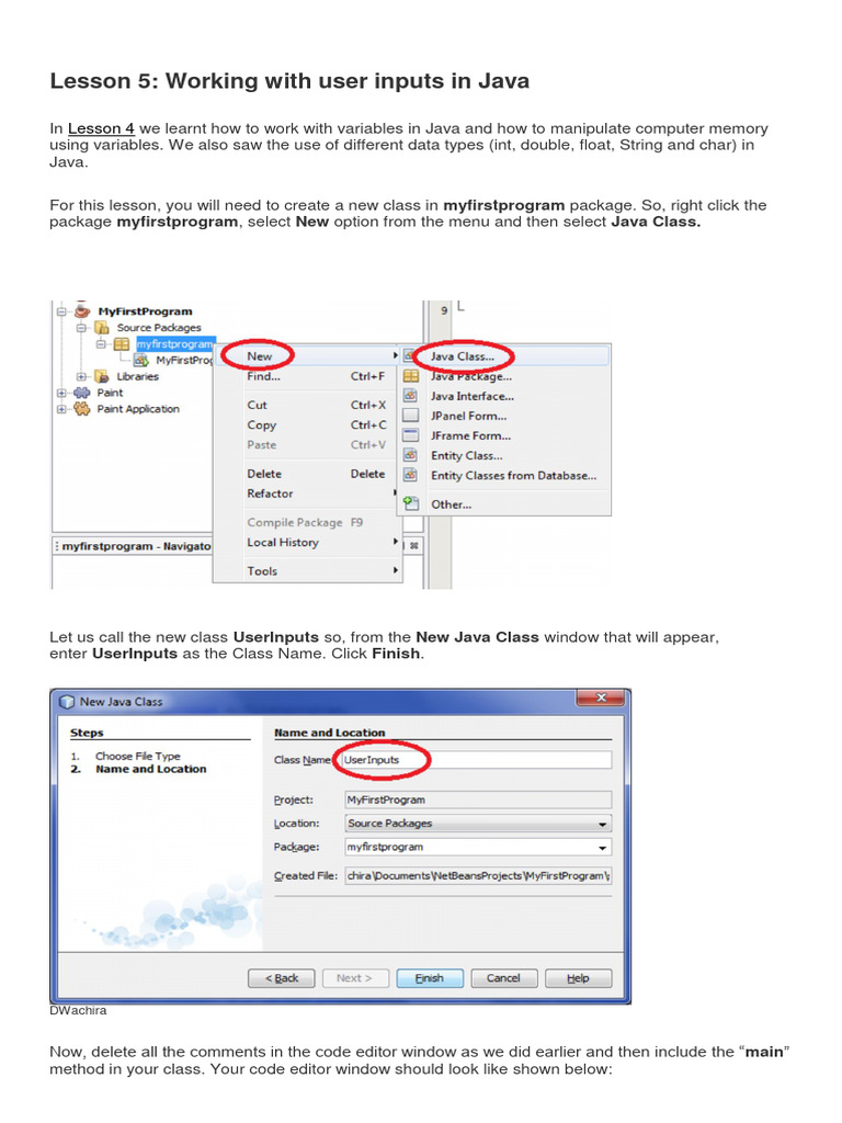 Oop 05 Pdf Class Computer Programming Java Programming Language