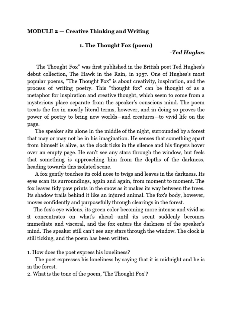 Litmosphere_ Module 2.PDF | PDF | Poetry | Detective Fiction