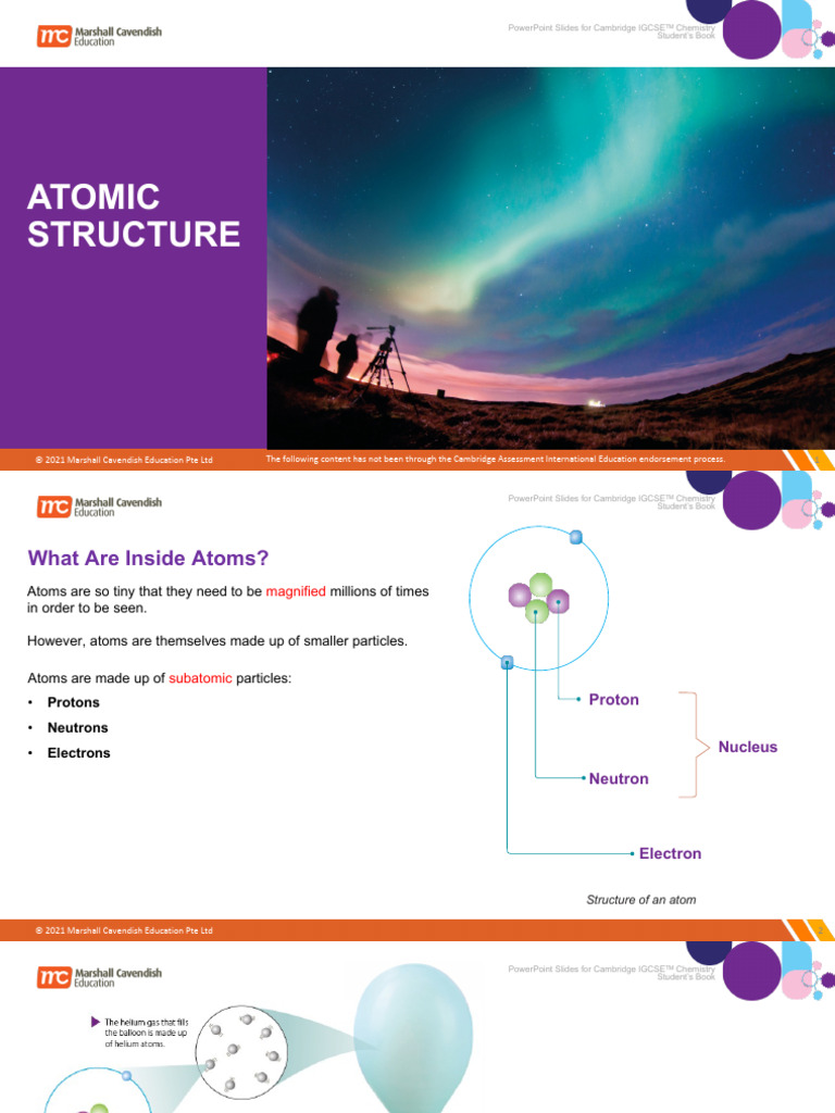 Atomic Structure | PDF | Atoms | Proton