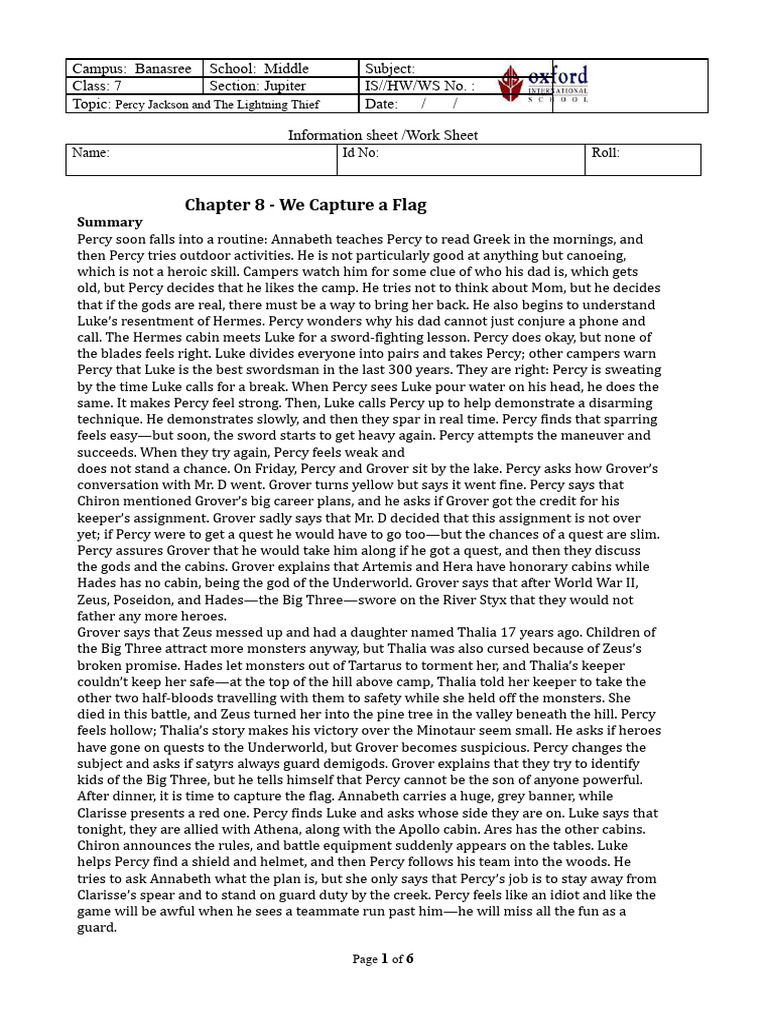 8+9 .Percy Jackson The Lightening Thief | PDF | Hades | Zeus