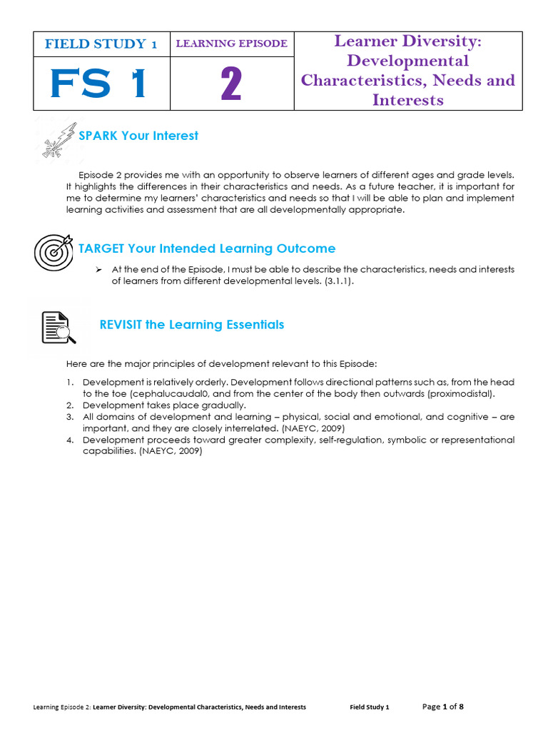 Learning Episode 2 | PDF | Learning | Developmental Psychology