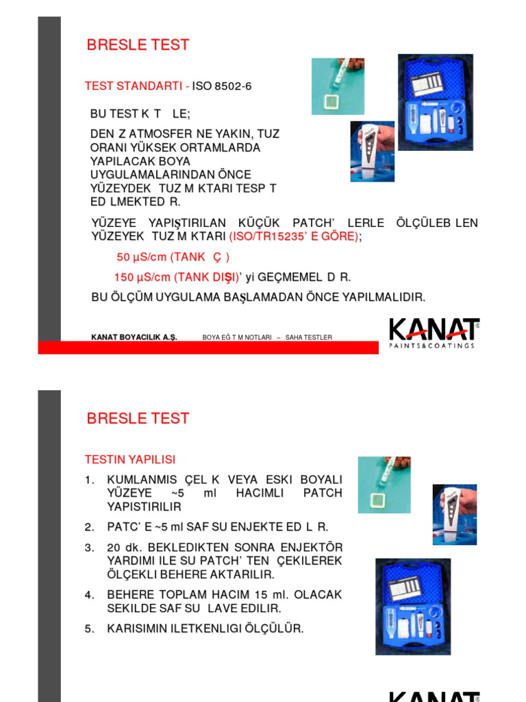 Bresle Test | PDF