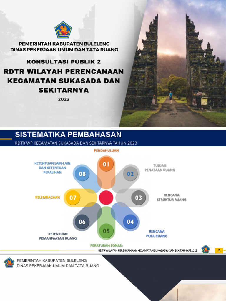 Konsultasi Publik Penyusunan RDTR Sukasada Dan Sekitarnya | PDF