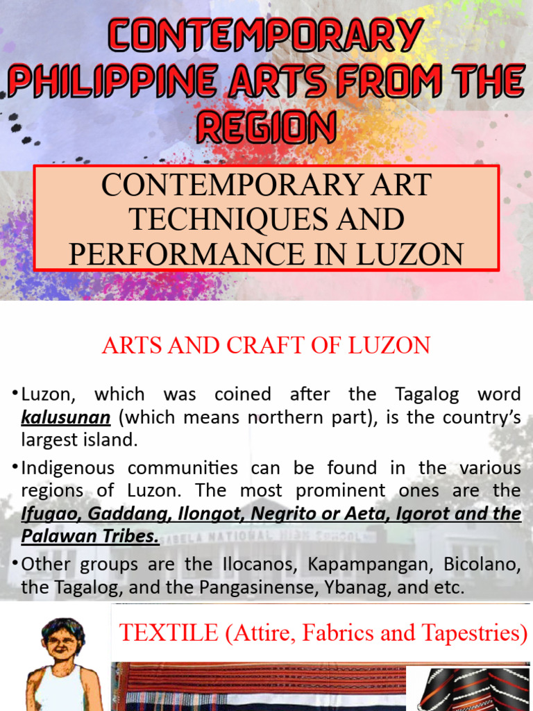 Contemporary Art Techniques and Performance in Luzon | PDF | Weaving ...