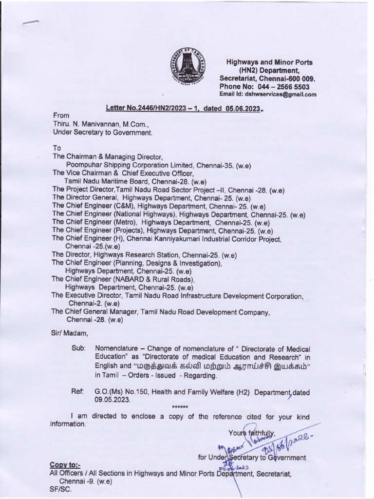 2446 - G.O.Ms - No.150 Dated 09.05.2023 | PDF