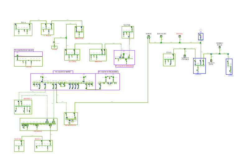 02 Shema 35 KV Mreza-Model | PDF