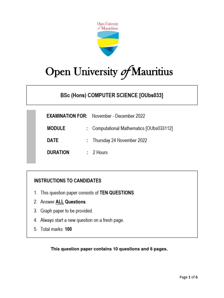 Computational Mathematics Download Free Pdf Mathematics Science 