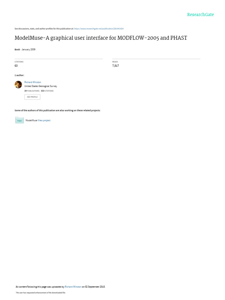 Modelmuse-A Graphical User Interface For Modflow-2005 and Phast | PDF ...