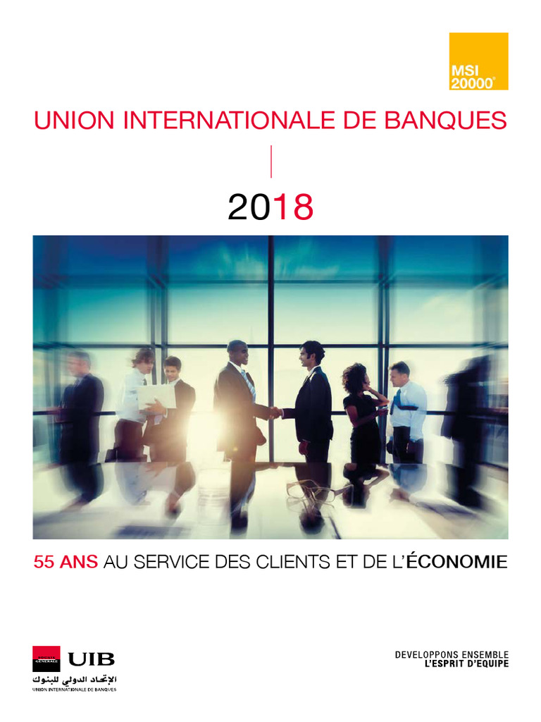 UIB : 55 Ans d'Engagement et de Croissance | PDF | Banques | Petite ou ...