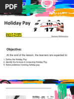 Holiday Pay Computation Guide Philippines | PDF | Overtime | Employment