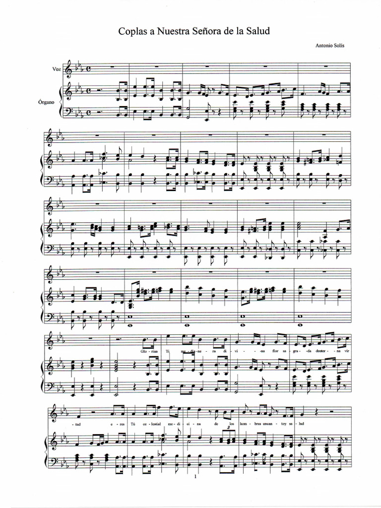 Coplas Salud Solis Piano 014 (20143) | PDF