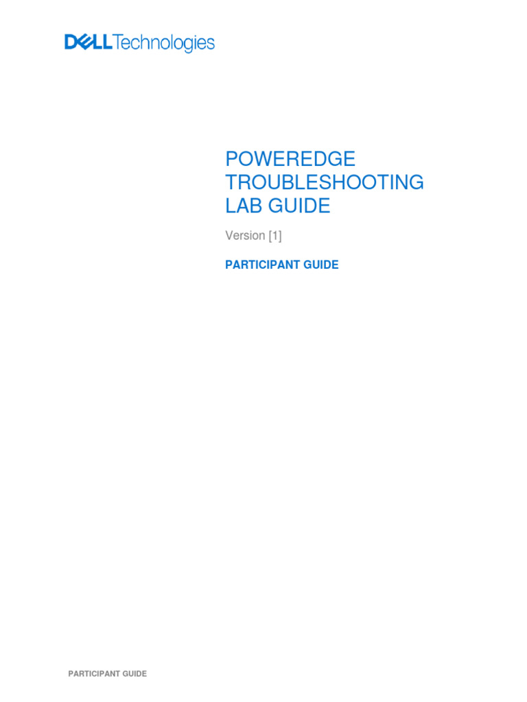 PowerEdge Troubleshooting Lab Guide | Download Free PDF | Server ...
