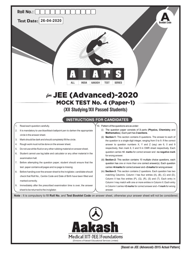 Aakash Aiats 2 | PDF | Rotation Around A Fixed Axis | Coordination Complex