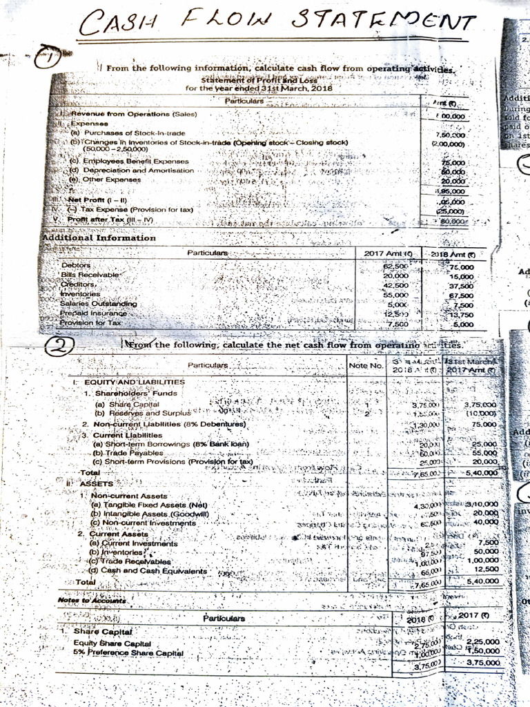 Cash Flow File No.1 | PDF | Equity (Finance) | Balance Sheet