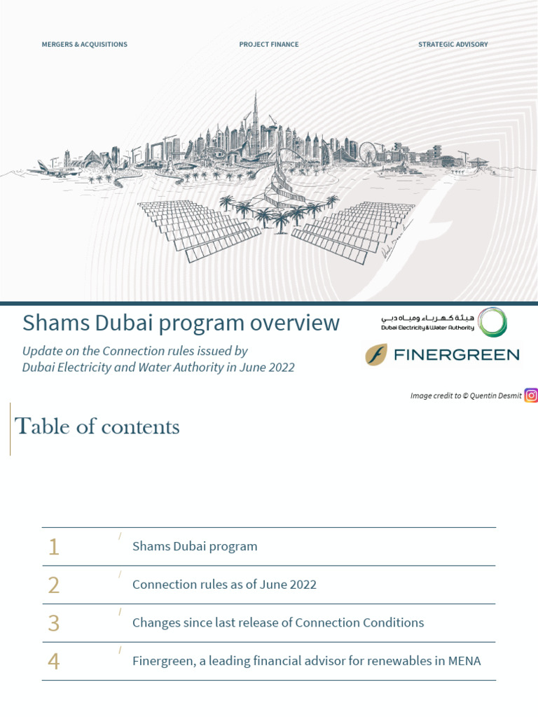 Shams Dubai Program Overview 1658264257 | PDF | Renewable Energy | Photovoltaics