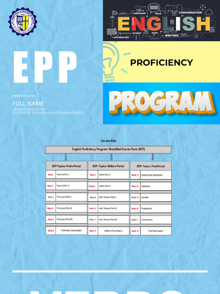 Epp Week 8 | PDF | Verb | Subject (Grammar)