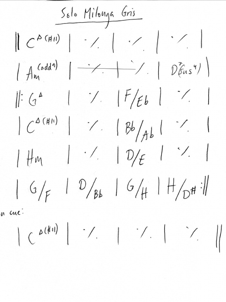 Solo Milonga Gris | PDF