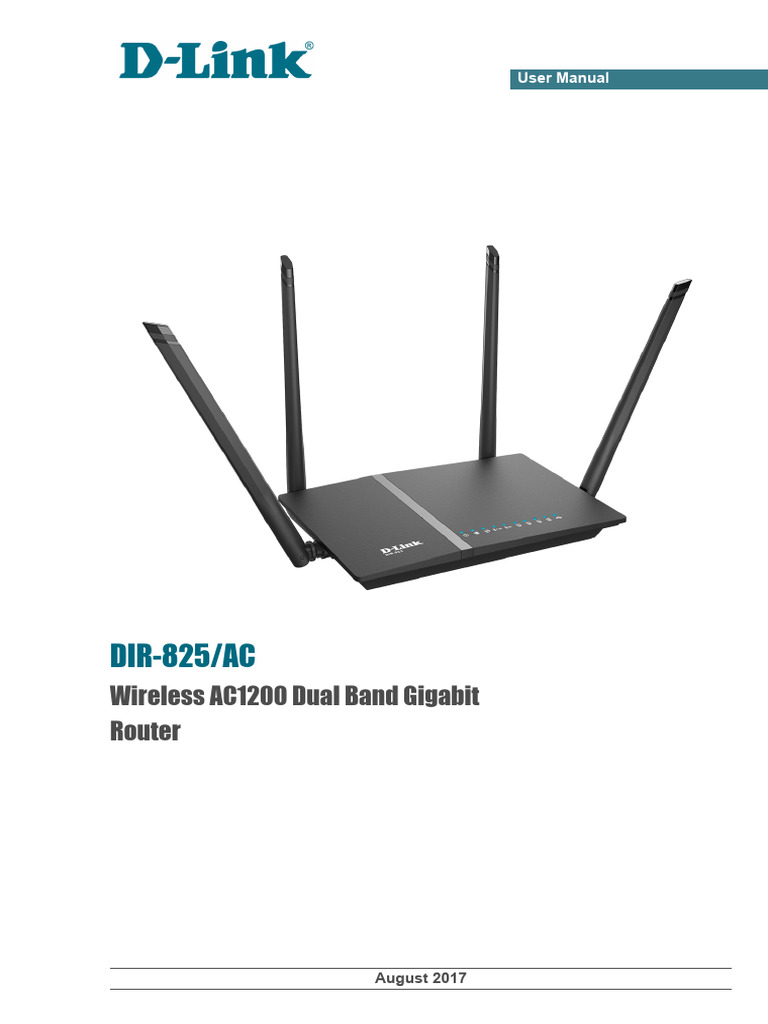 DIR 825 AC G1 User Manual EN ME 5be16ec045514 | PDF | Wi Fi | Wireless Lan