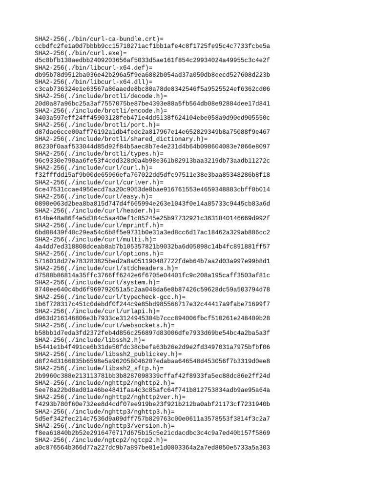 Build Hashes | PDF | Cyberwarfare | Security