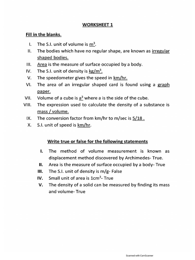 Class-7-Phy_Worksheet3 | PDF