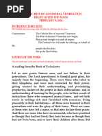 Libation Ceremony | PDF