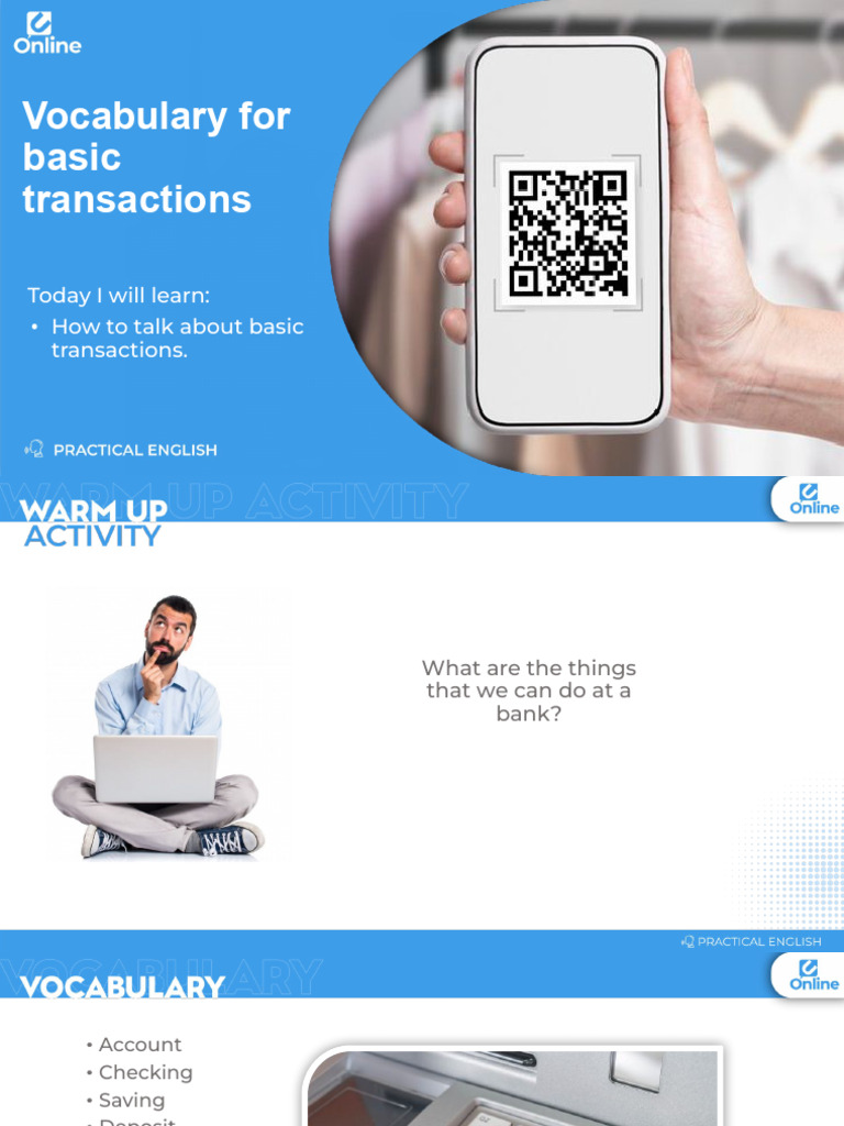 P.E A1 - 901 Vocabulary For Basic Transactions | PDF