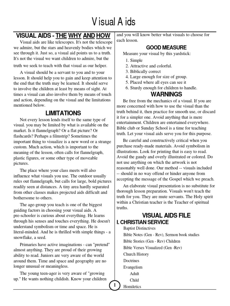 Effective Use of Visual Aids in Teaching | PDF | Jesus | Mary, Mother ...